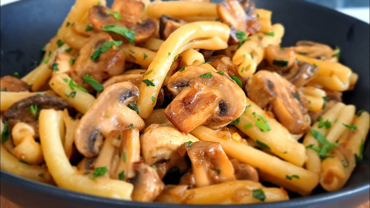 Recette de pâtes aux champignons / Mushroom Pasta Recipe - YouTube