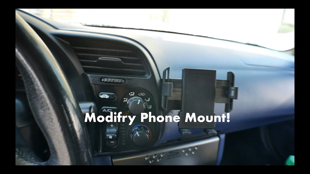 Installing the Modifry Phone mount in my S2000 - YouTube