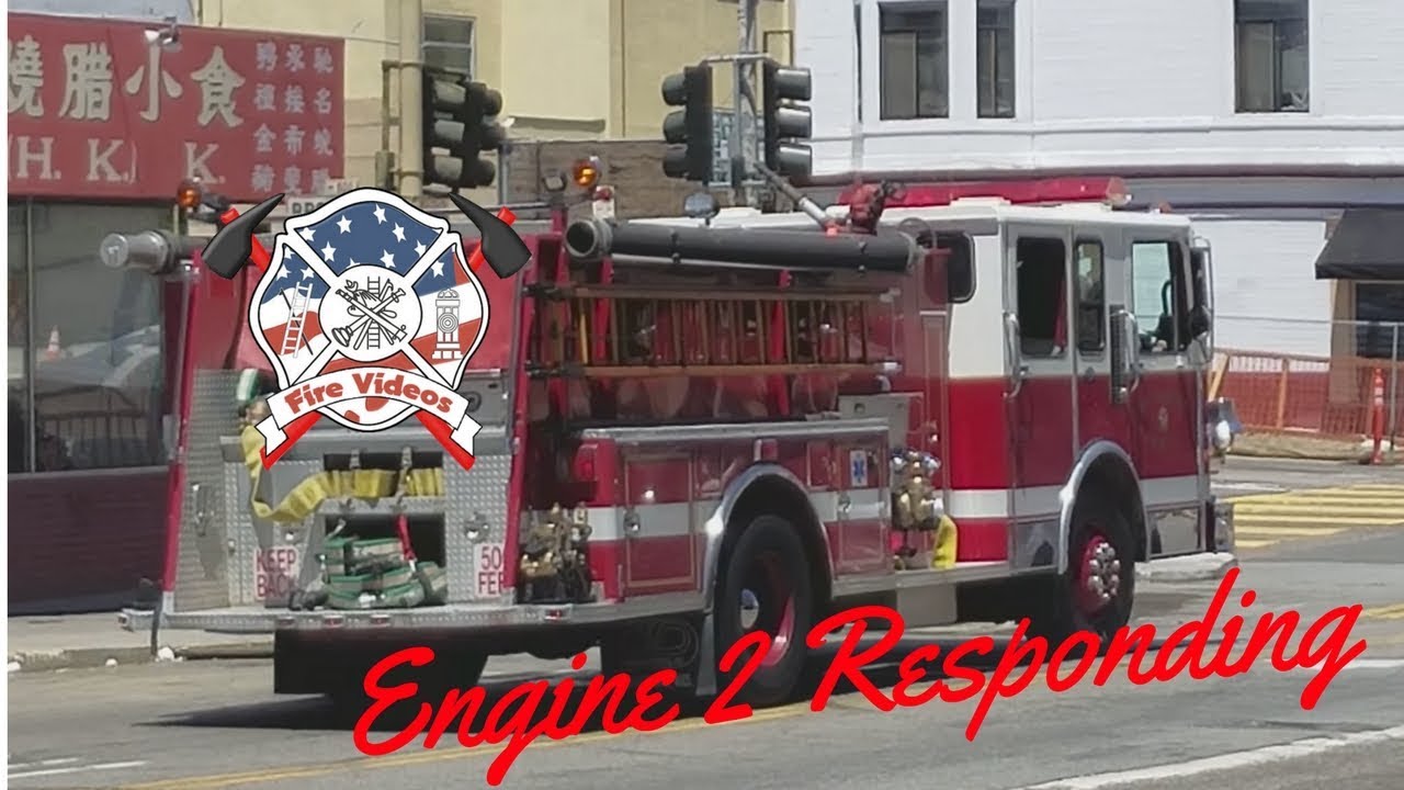 San Francisco Fire Department Engine 2 responding - YouTube