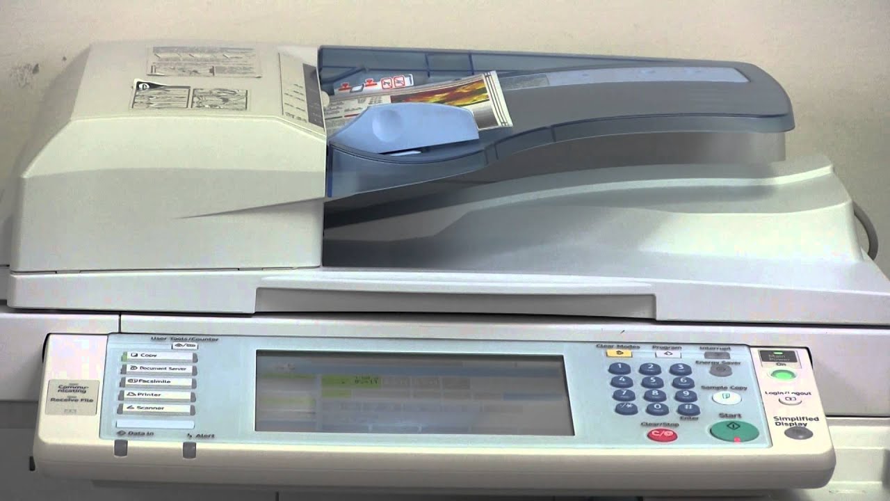 Ricoh MP C3300 51K 86K - YouTube