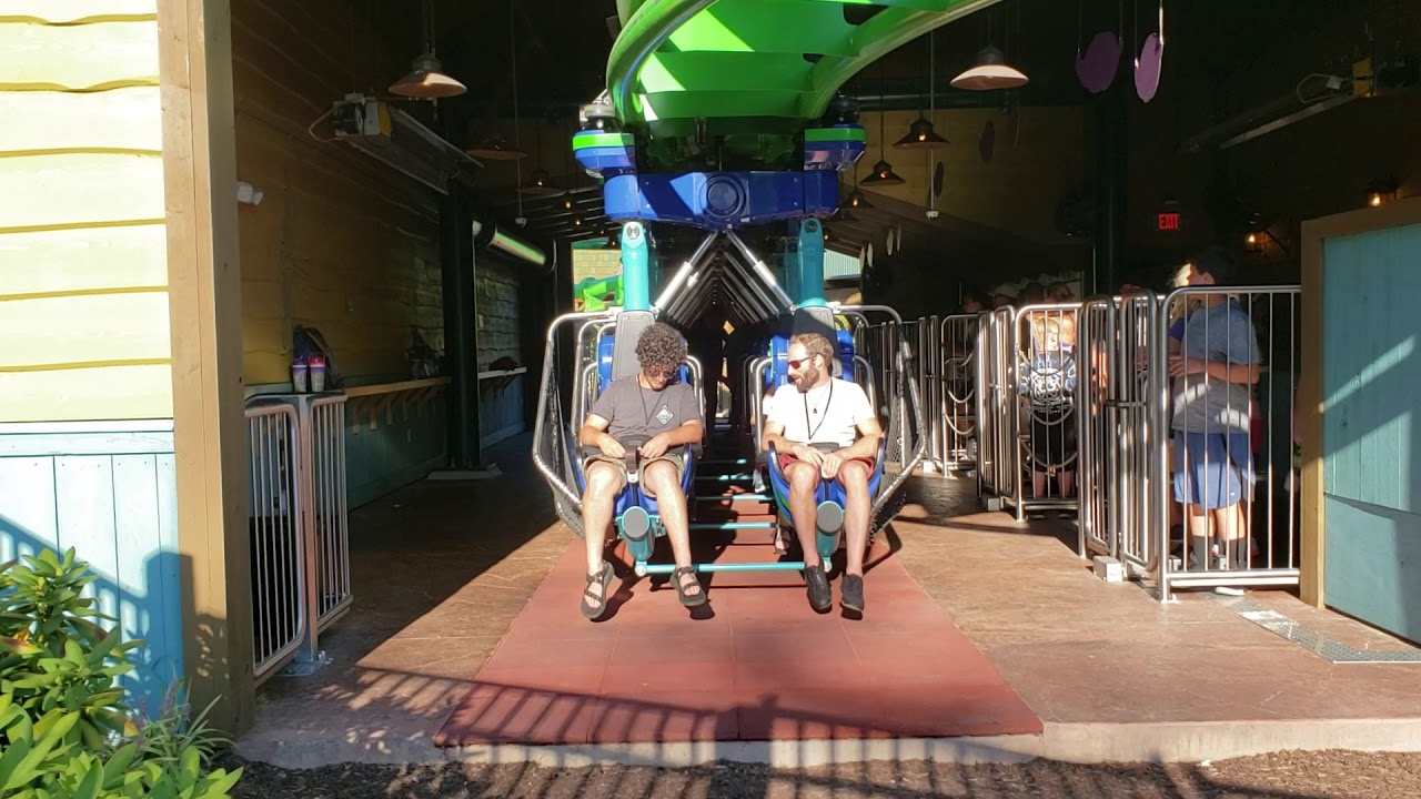 Two of my awesome guys on be dragon flyer roller coaster at Dollywood ...