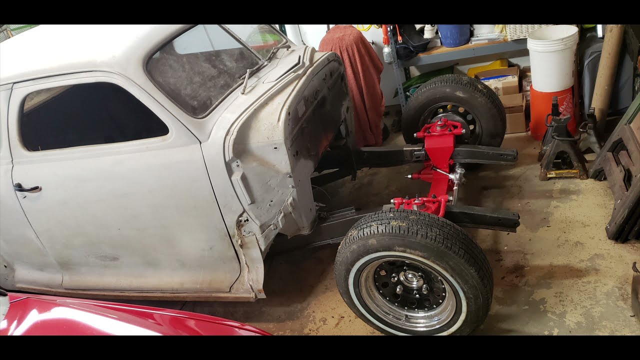 1941 Chevy Coupe Build Chassis Engineering Competed Front Suspension ...