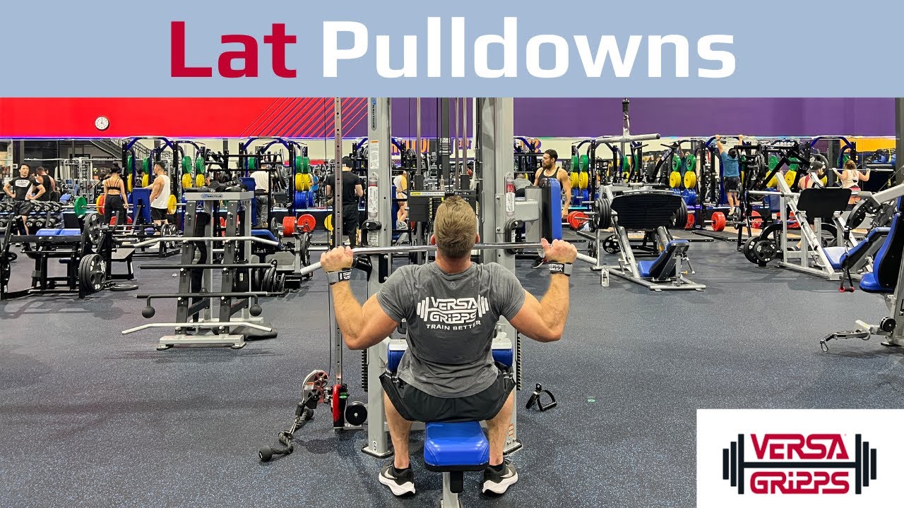 Lat Pulldowns with Versa Gripps - YouTube