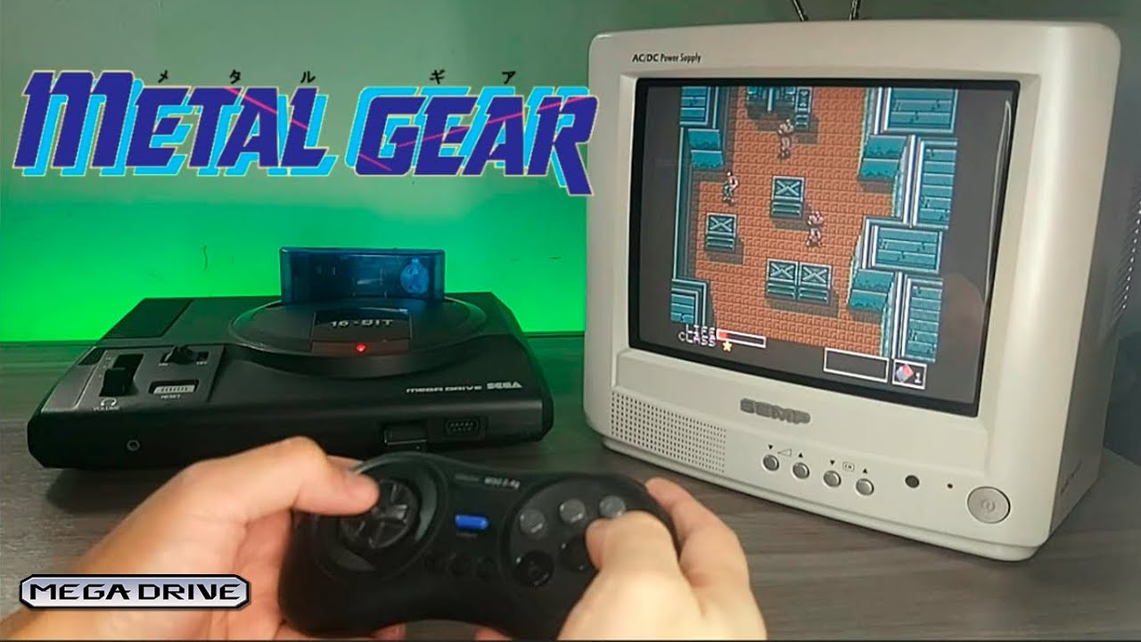 Metal Gear - Mega Drive Gameplay - CRT - YouTube