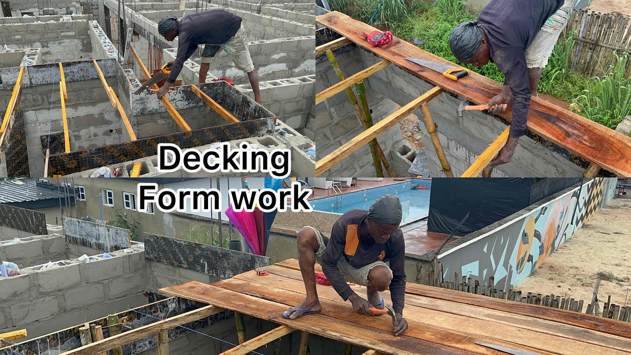 3.6mX3meter decking process by One man #construction #woodworking - YouTube