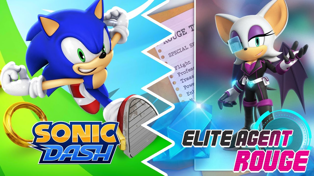 Sonic Dash - Elite Agent Rouge (Max. Level) Gameplay - YouTube