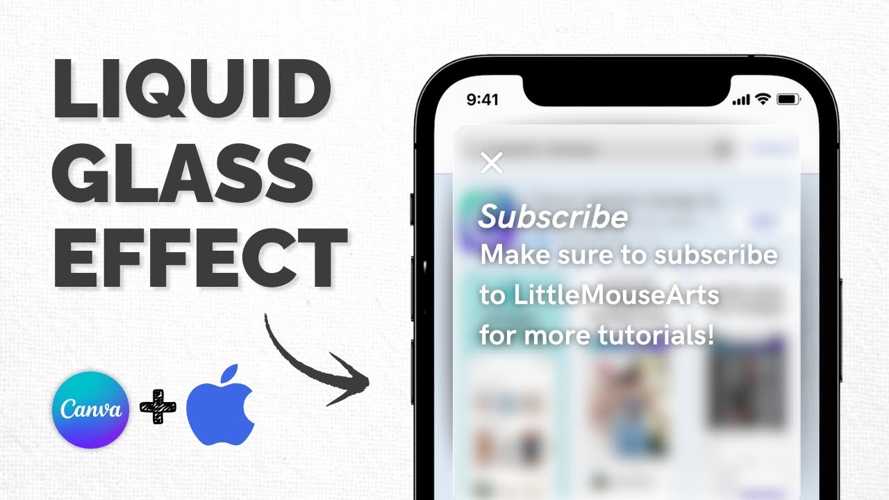 How to Create the Liquid Glass Effect in Canva (Easy Tutorial) - YouTube