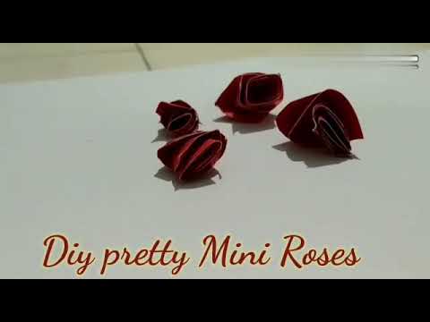 Diy Mini Cute Paper Roses Step - by- step ( Craft by Saikhyati ...