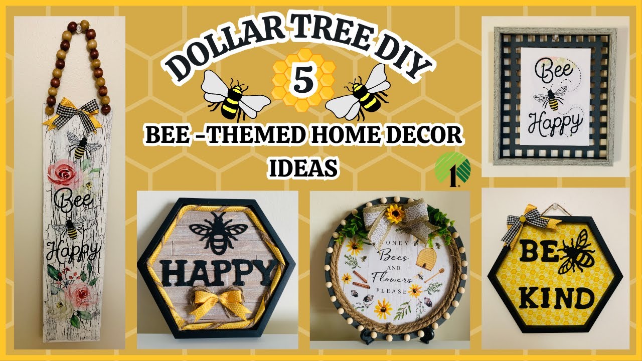 🍯🐝DOLLAR TREE DIY BEE-THEMED DECOR IDEAS. A MUST SEE! 🐝🍯 - YouTube