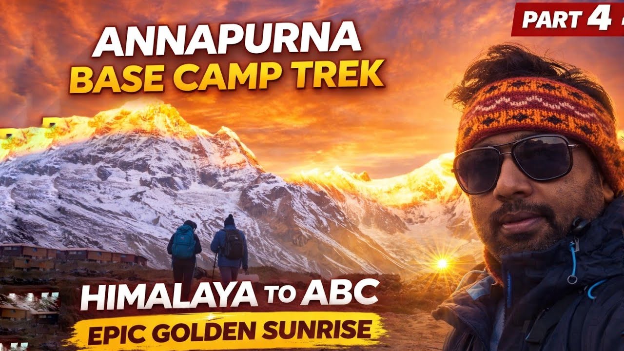 REACHING THE TOP! Annapurna Base Camp Golden Sunrise 🏔️ (Part 4) This ...