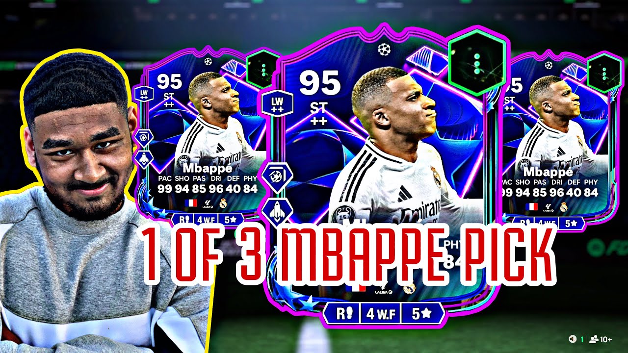 We Got 95 MBAPPE???!!! Ea Fc 25 (5x) UEFA Dreamchasers Trade-In ...