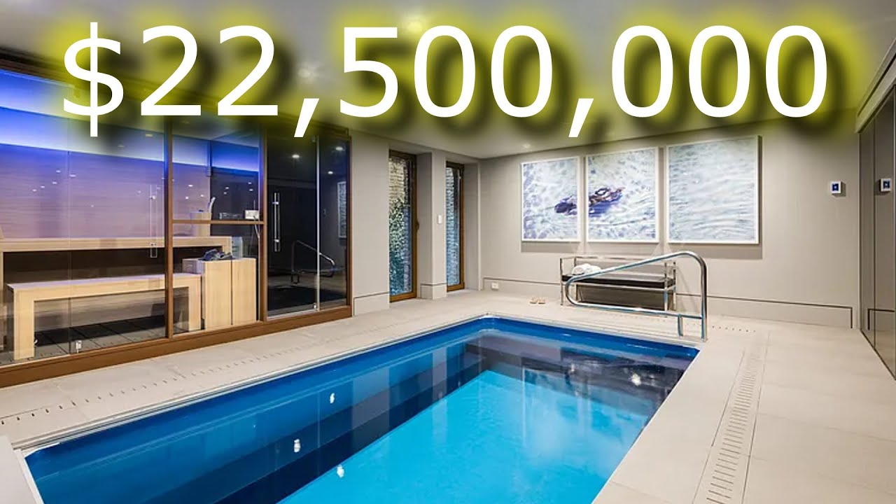 What you get for $22,500,000 in New York City! INDOOR POOL! - YouTube