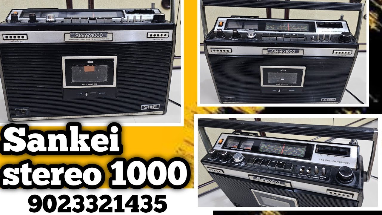 Sankei stereo 1000 4band radio cassette recorder 9023321435 radio ...