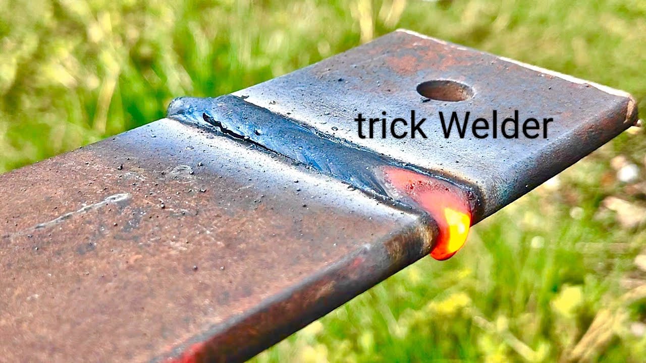 very few welders know the trick of welding 1G on rust plate - YouTube