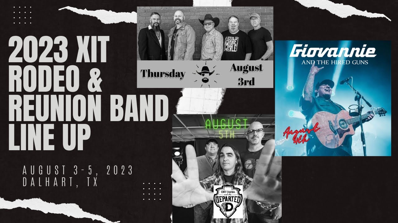 2023 - The 87th XIT Rodeo & Reunion Band Line Up - YouTube