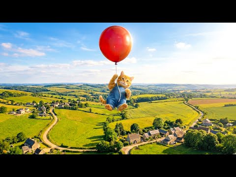 Kedi ve Uçan Balon 🐱 🎈#kedivideoları #komikkedi