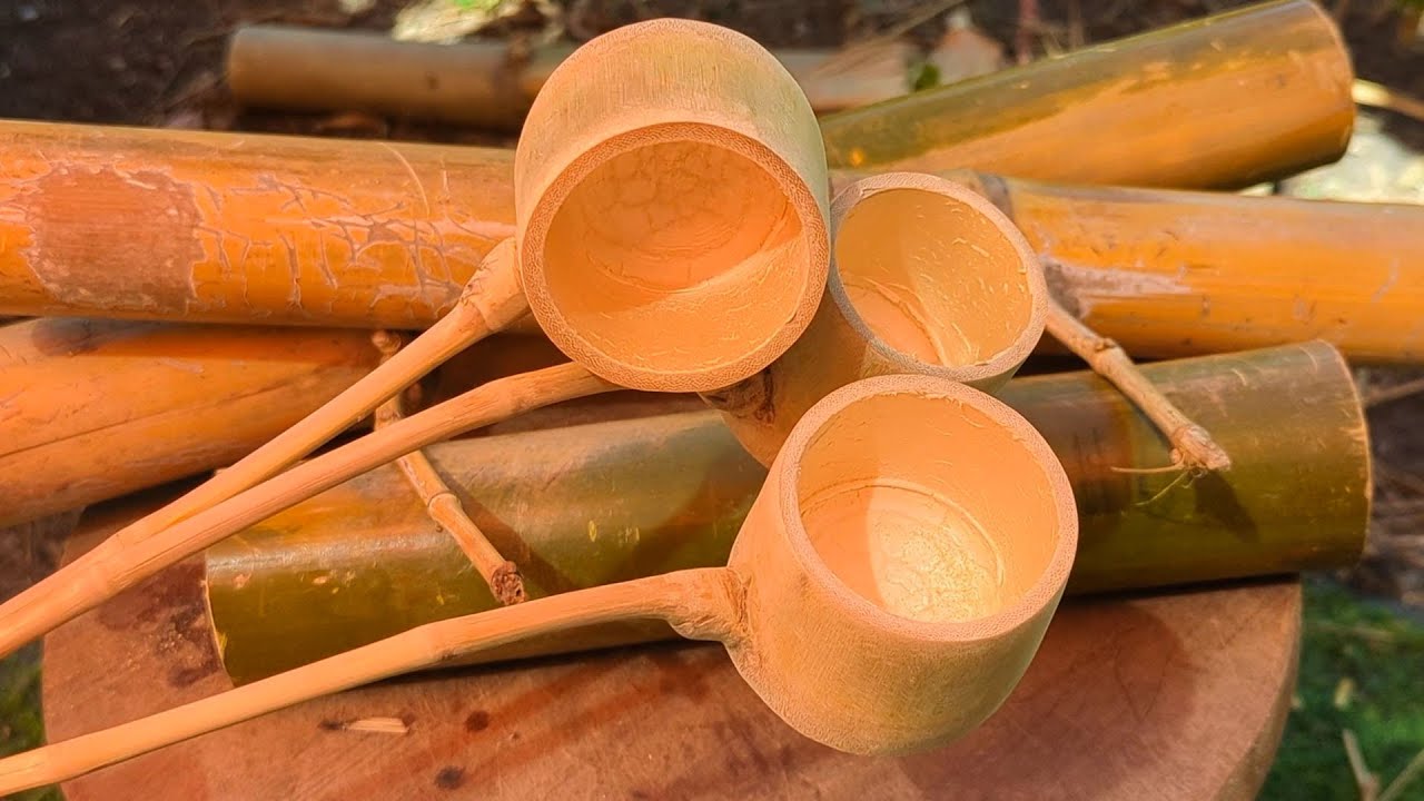 Easy DIY Ideas - I made bamboo tea scoops out of bamboo tubes at home ...