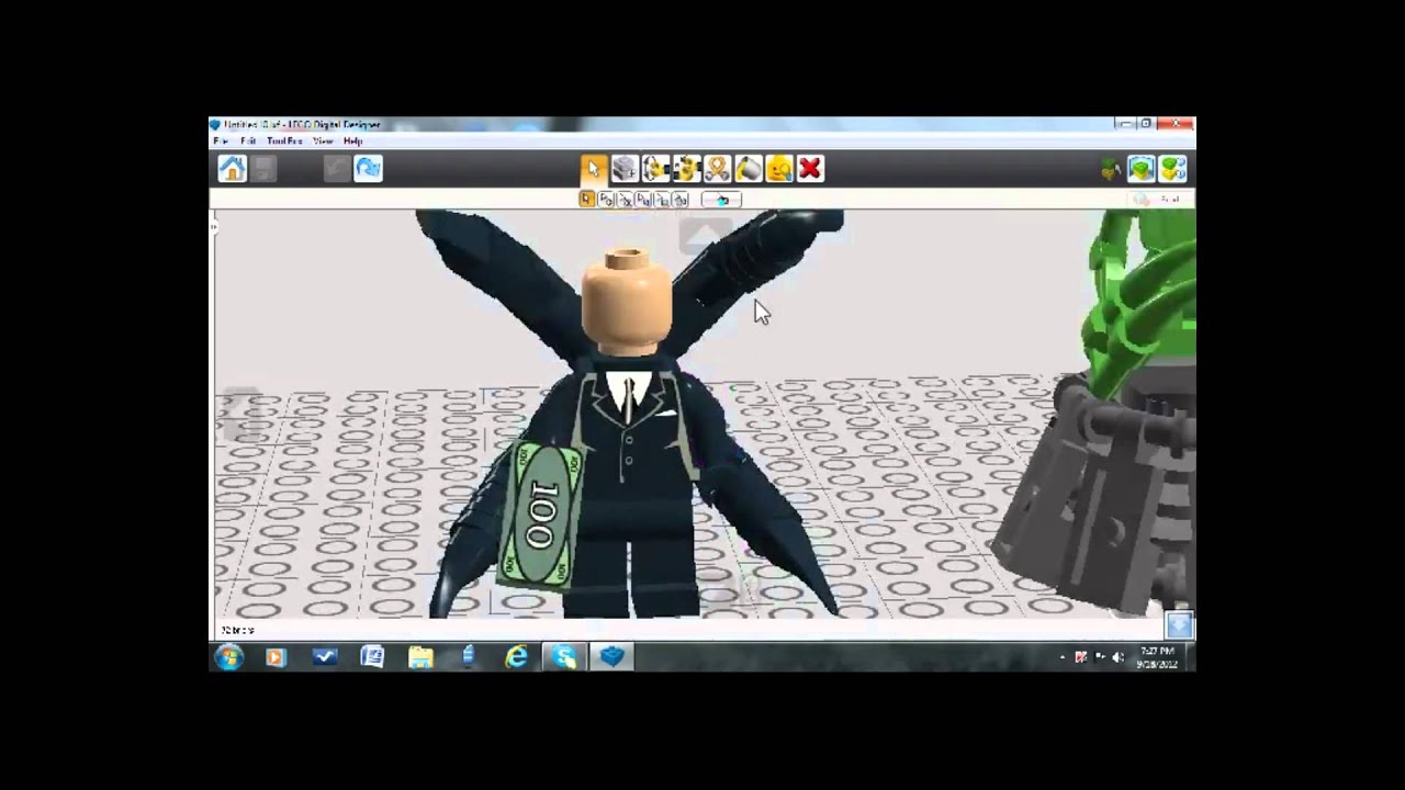 Lego Digital Designer: Slender Man, Sasquatch, and Flatwoods Monster ...