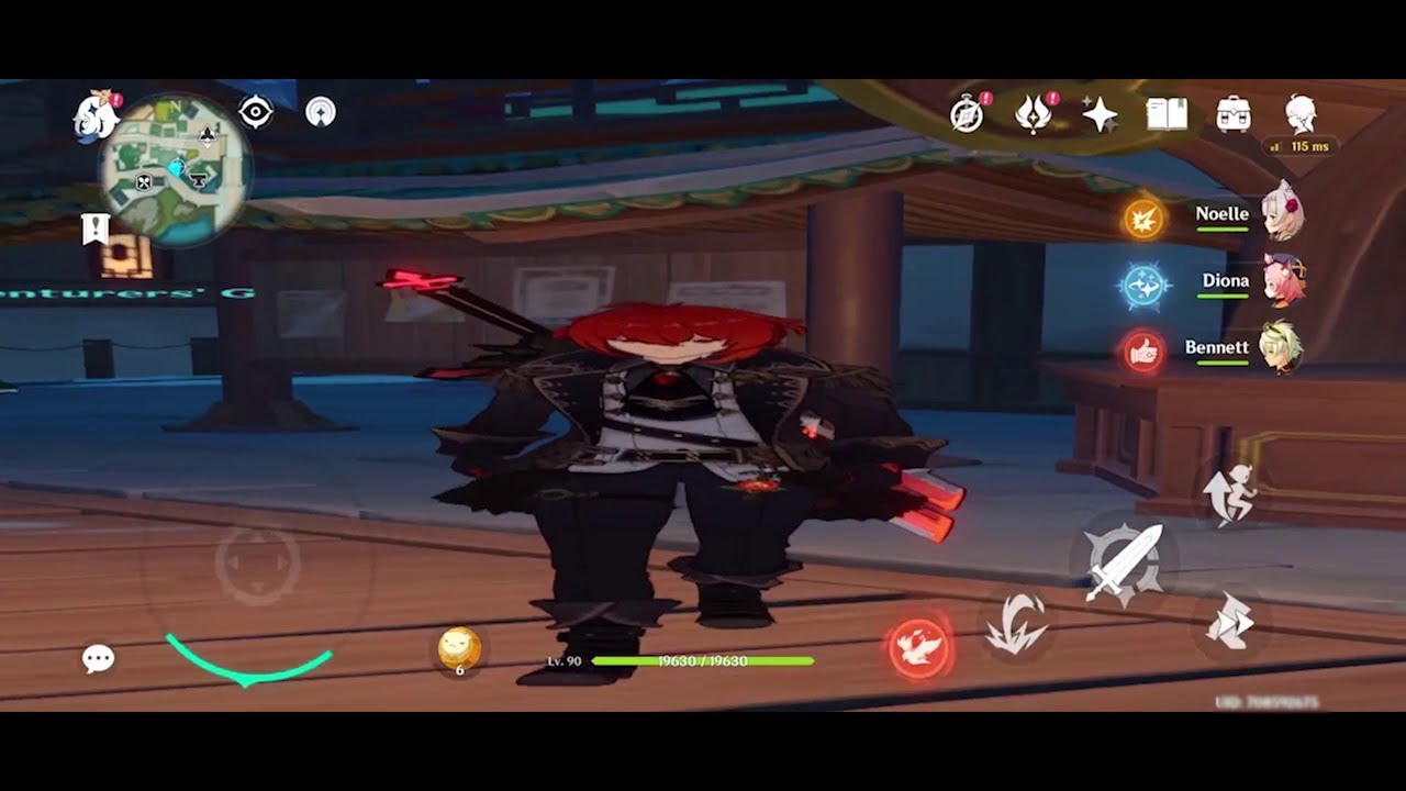 Wide Diluc walking but he's always in frame - YouTube