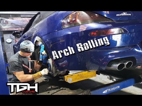 Arch Rolling | Fender Flaring | How to roll the wheel arch | Wheels ...