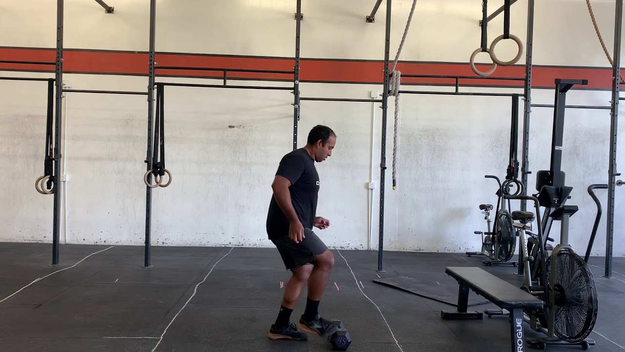 Dumbell Foot Taps - YouTube