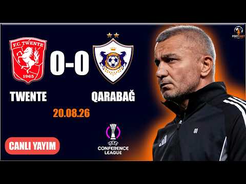 KONFRANS LİQASI PLEY-OFF! TVENTE 0-0 QARABAĞ CANLI YAYIM | RAFAEL MİRZƏYEV FOOTCAST TV