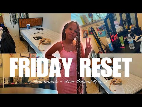 FRIDAY RESET : COME CLEAN MY ROOM + REORGANIZATION & MORE - YouTube