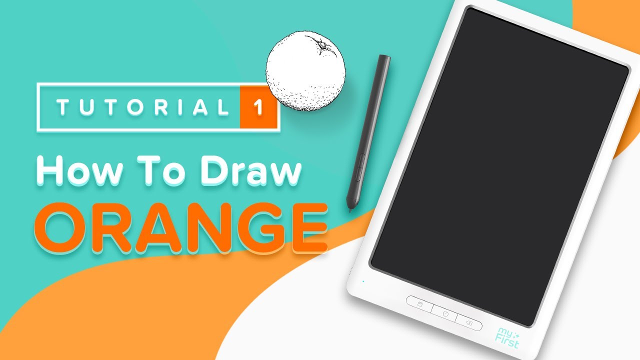 myFirst Sketch Book Tutorial 1 - How To Draw an Orange (Step by Step ...