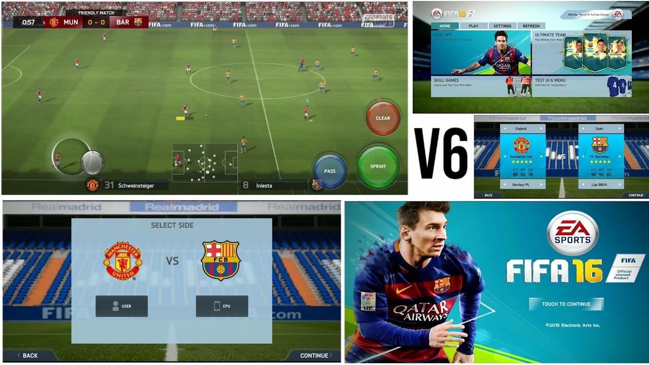 New Update Data Fifa 16 Mobile V6 Best Graphics - YouTube