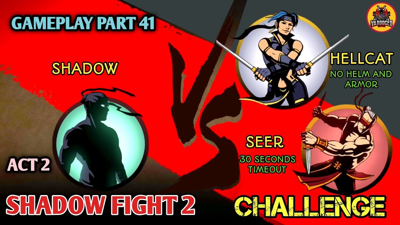 Shadow Vs Hellcat(No Helm Armor) & Seer(30 Secs)🔥| Challenge Act 2 ...