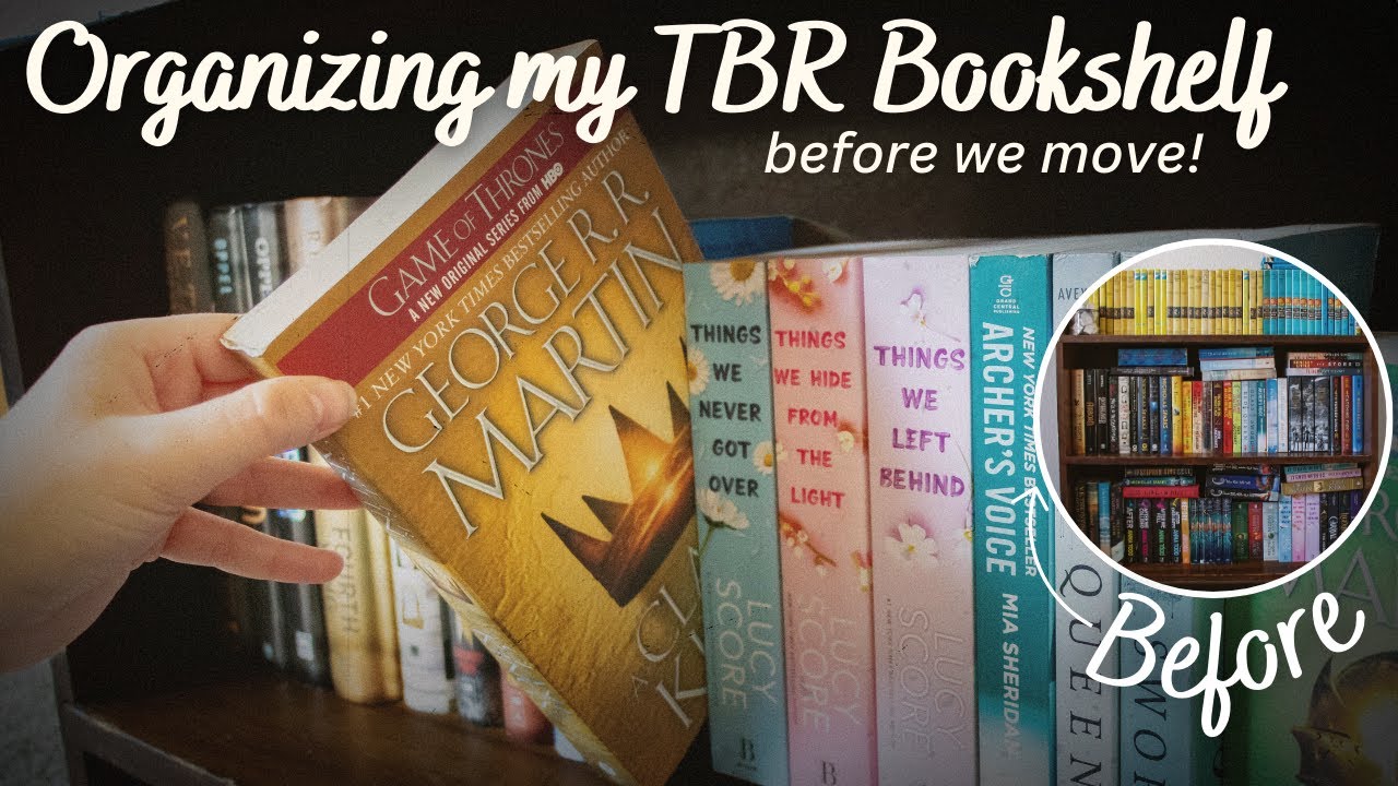 Organizing my TBR Bookshelf, Book Unhaul, & Bookshelf Tour! - YouTube
