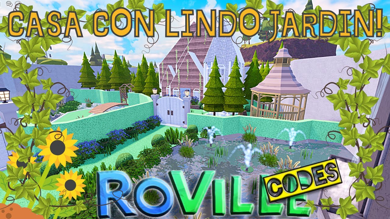🌷 CASA con GRAN JARDÍN Roville house CODES ROBLOX - YouTube