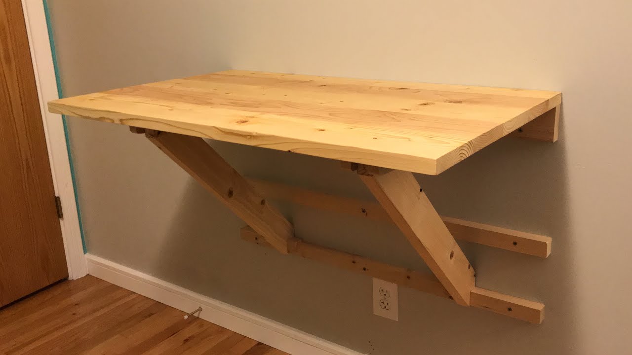 Making a flip-down Murphy Table - YouTube