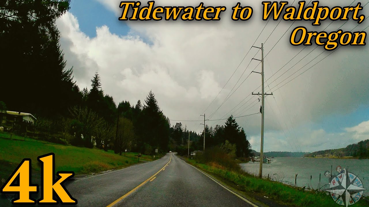 4k Driving Video - Scenic Oregon Drive - Tidewater to Waldport, Oregon ...