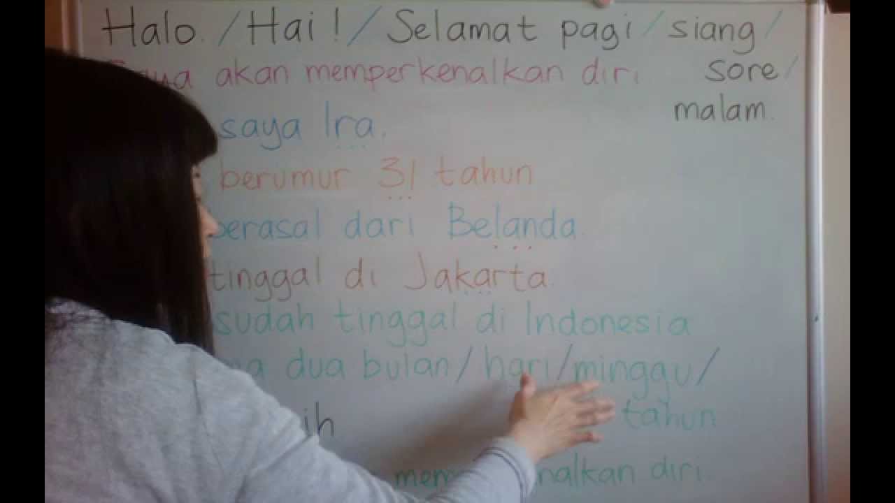 LEARN INDONESIAN LANGUAGE #22 INTRODUCE YOURSELF - YouTube
