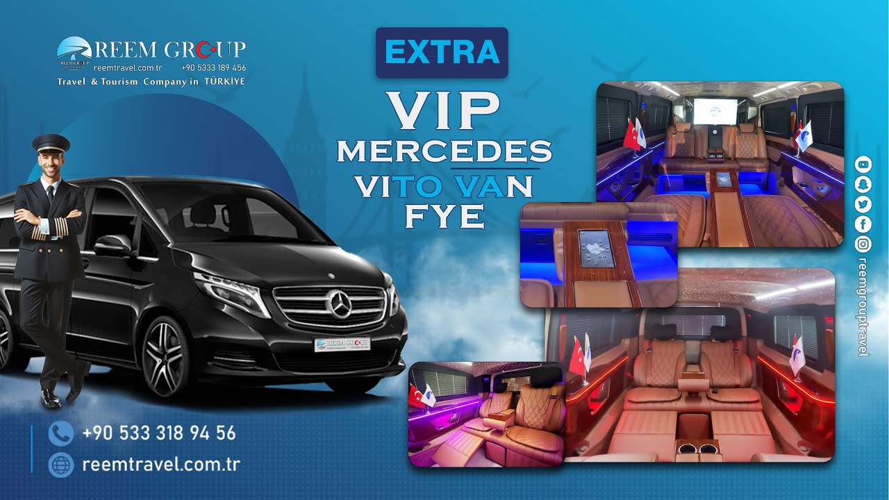 Luxury car & driver in Turkey (Mercedes EXTRA VIP)FYE- سيارات فاخرة مع ...