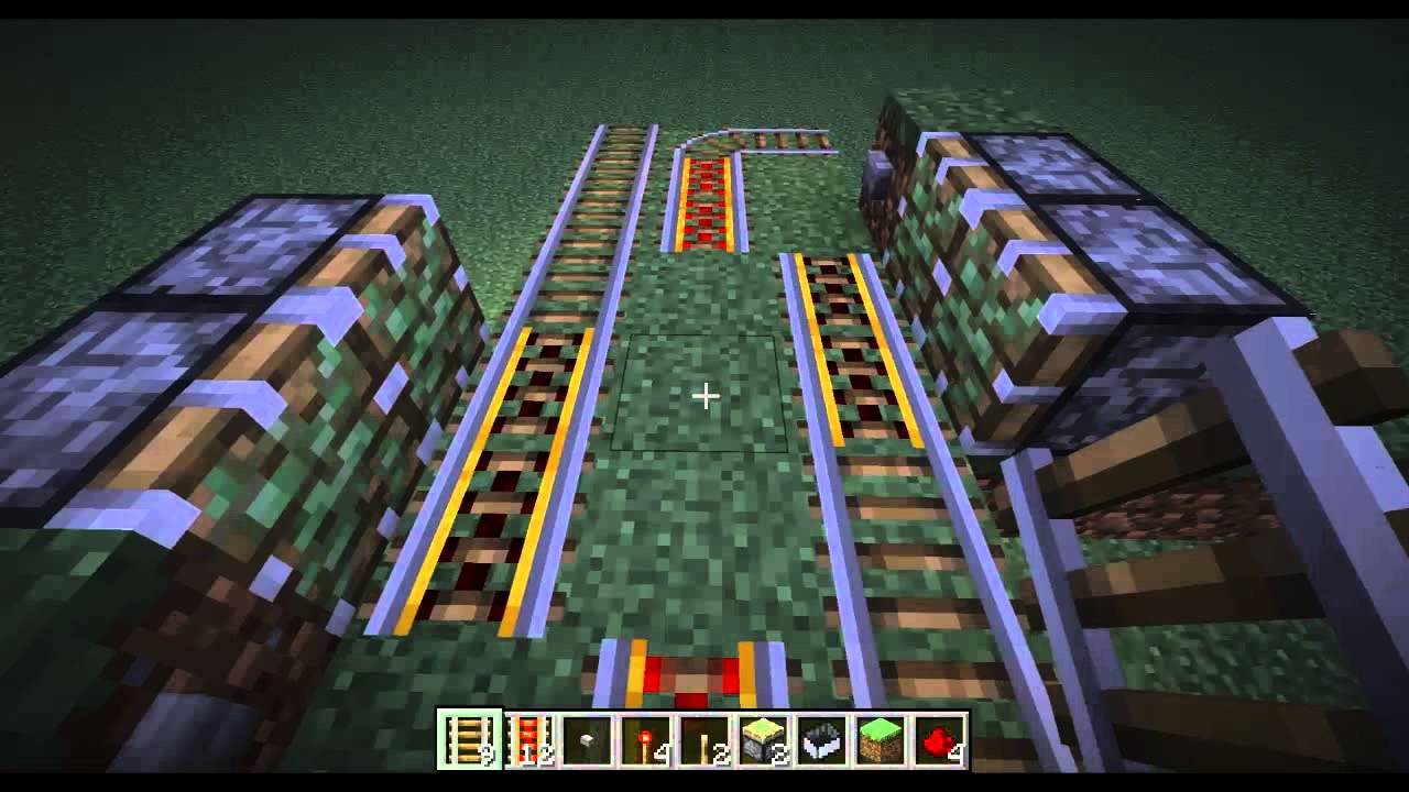 Simple Minecraft minecart station tutorial - YouTube