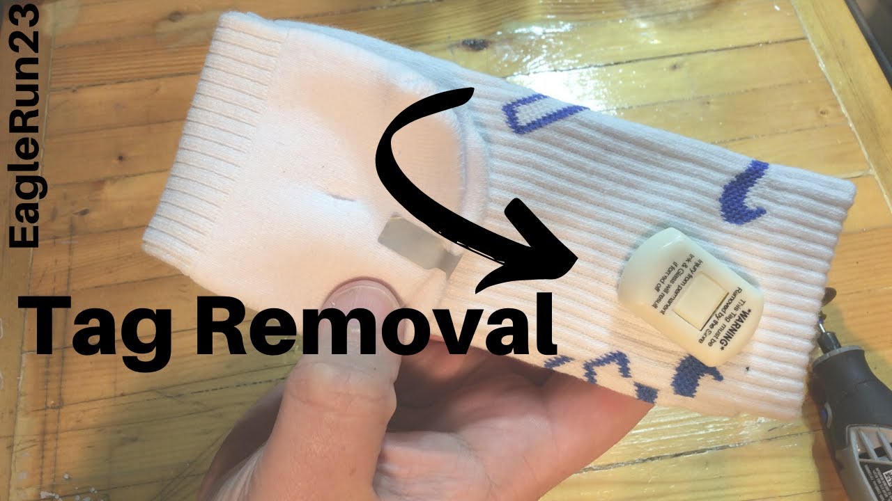 Removing a Security Tag from socks - YouTube