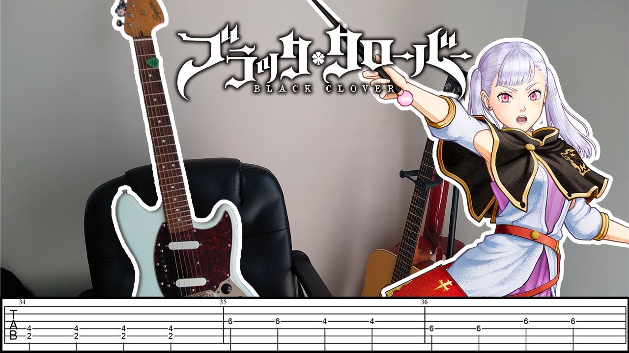 [TABS] Black Clover OP3【Black Rover】Guitar Cover - YouTube