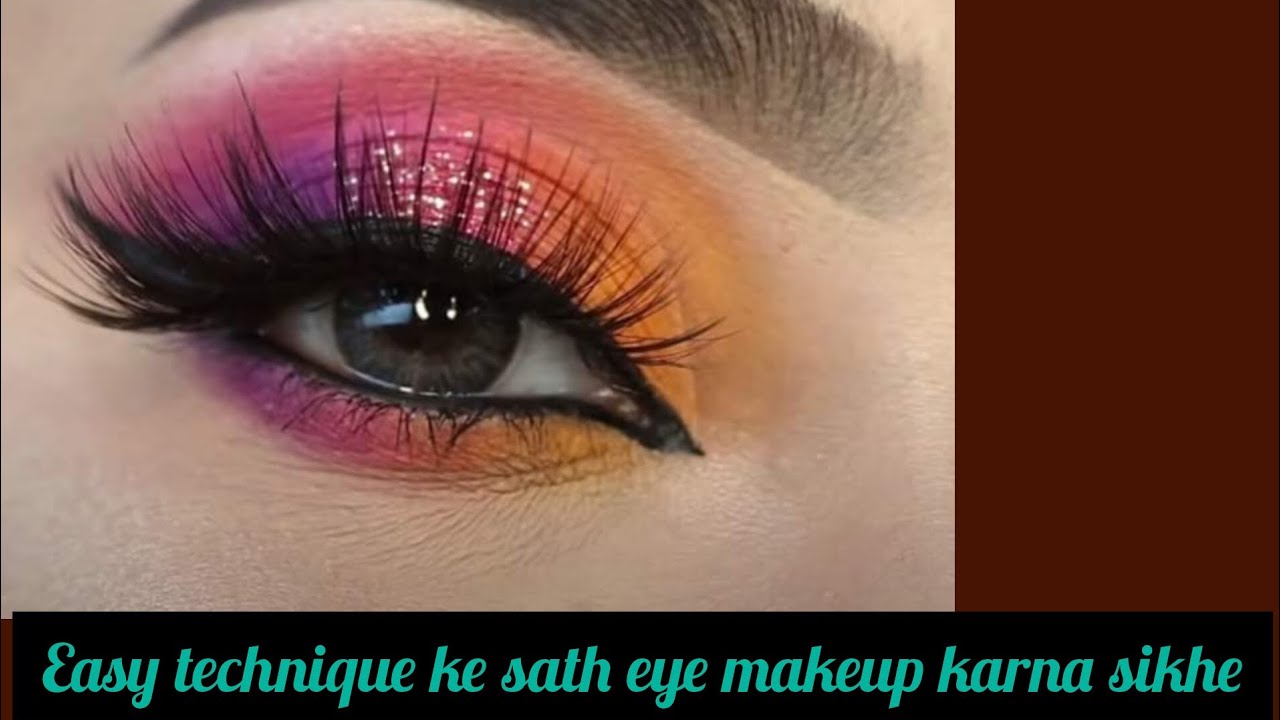 easy eye makeup tutorial with easy technique #makeup #youtubeshorts # ...
