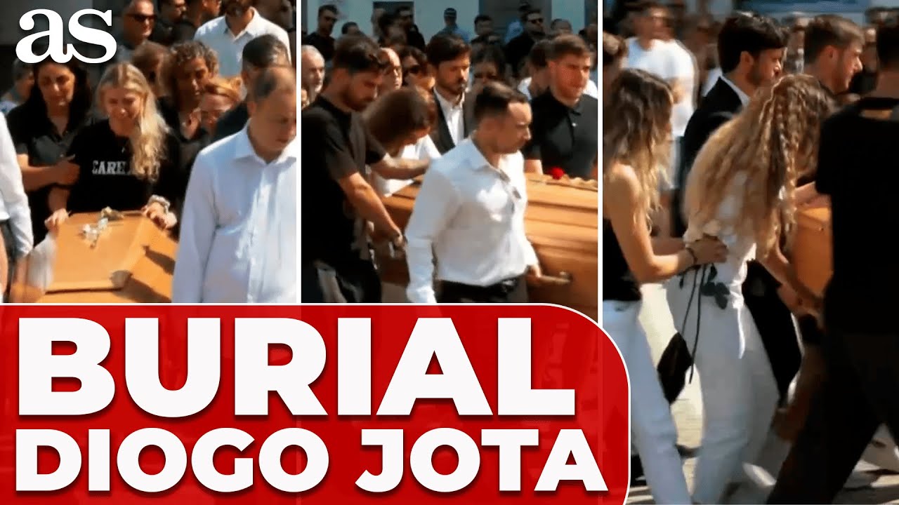 DIOGO and ANDRÉ JOTA FUNERAL | TRANSFER of the COFFINS to the CEMETERY ...