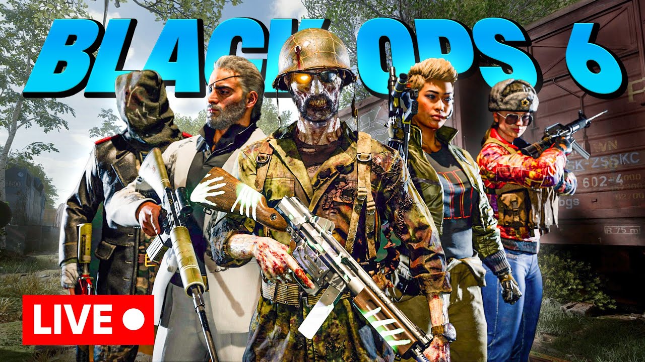 🔴LIVE - BLACK OPS 6 ALL NIGHT | LEVEL GRINDING, ZOMBIES, CAMOS GRIND ...