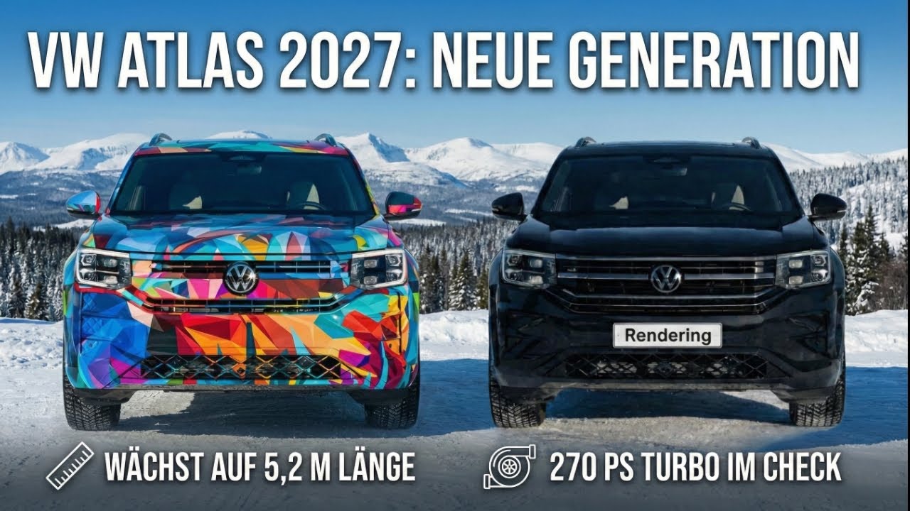 2027 VW Atlas Gen.2: Neue Generation des US-SUV (fast) enthüllt - YouTube