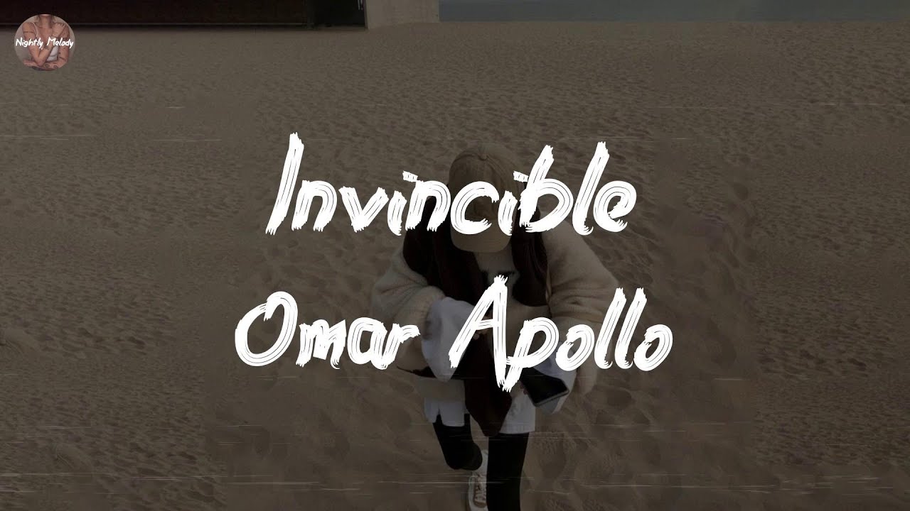 Omar Apollo - Invincible (feat. Daniel Caesar) (Lyric Video) - YouTube
