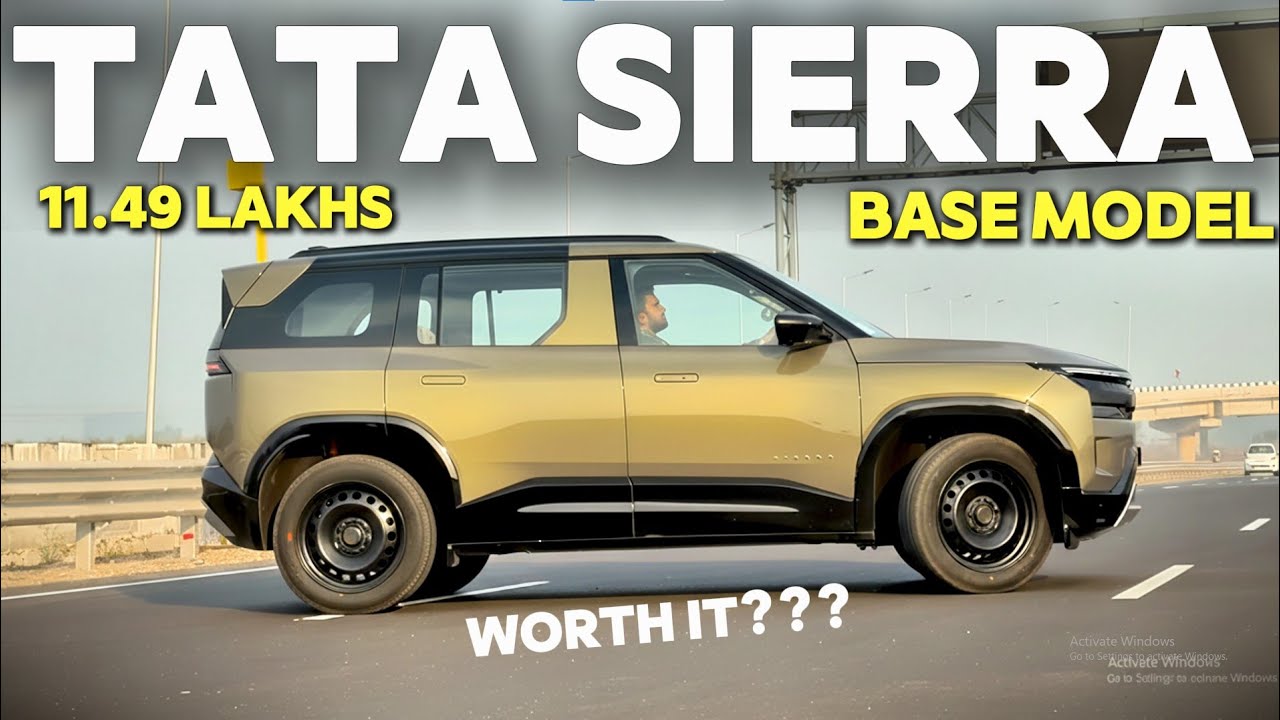Tata Sierra Base Model (Standard+) FULL Review – Features, Specs & Real ...