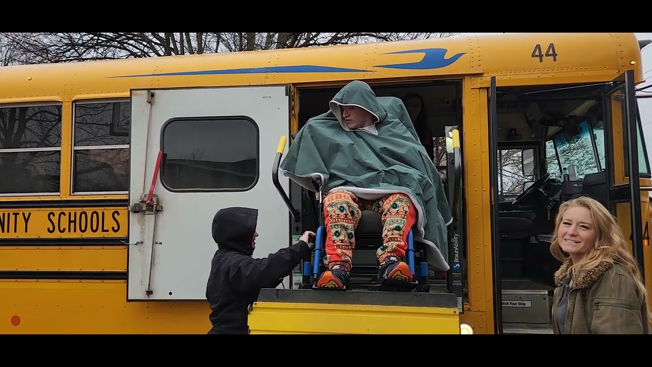 Sam getting home from school on the school bus 1.10.23 @onthatnote ...