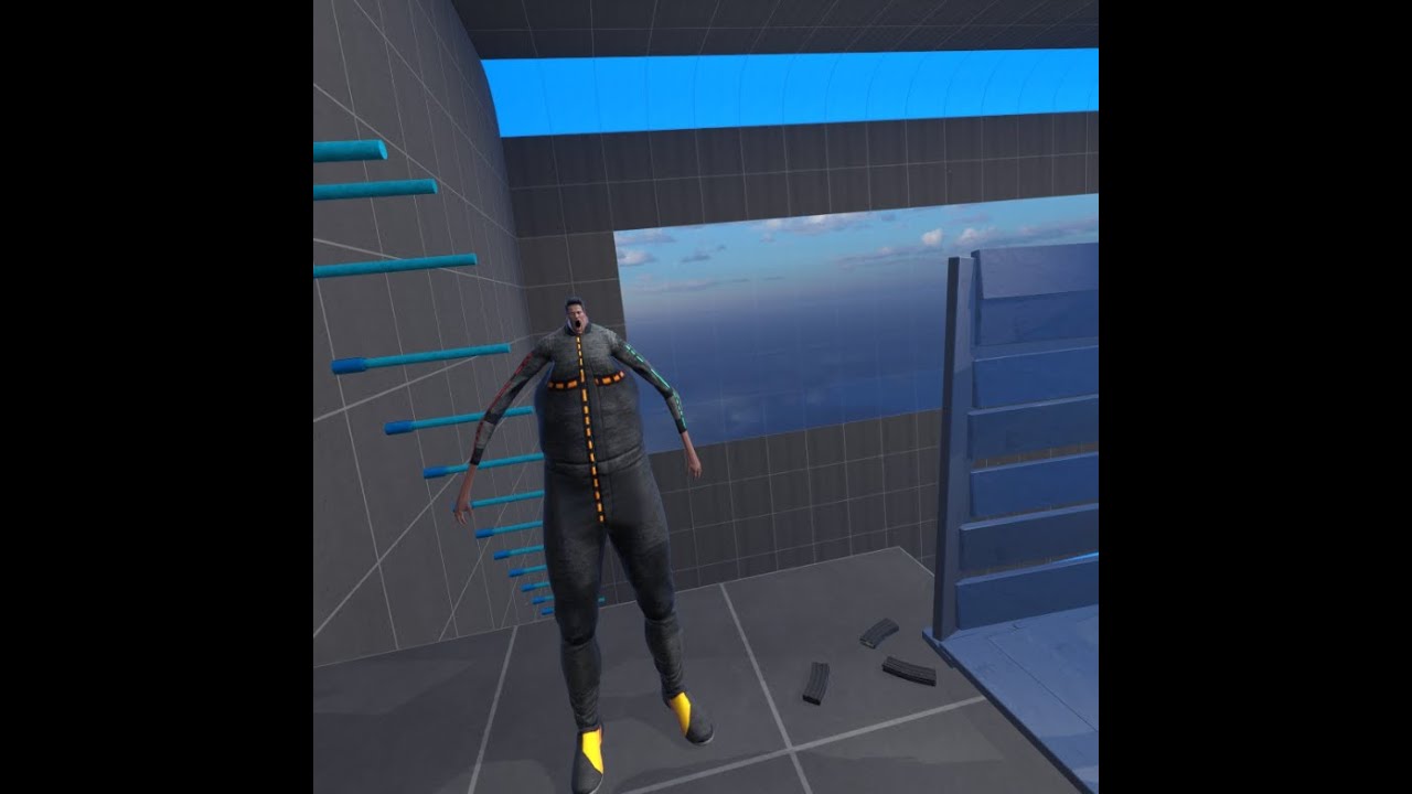 cool indestructible house at blue box in boneworks - YouTube