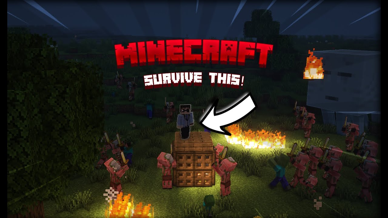 Minecraft - Survive the First Night with this Base! Build Tutorial ...