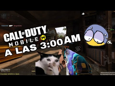 Jugando CODM call of duty Mobile cod Mobile (codm) a las 3am 3 de la mañana madrugada - YouTube