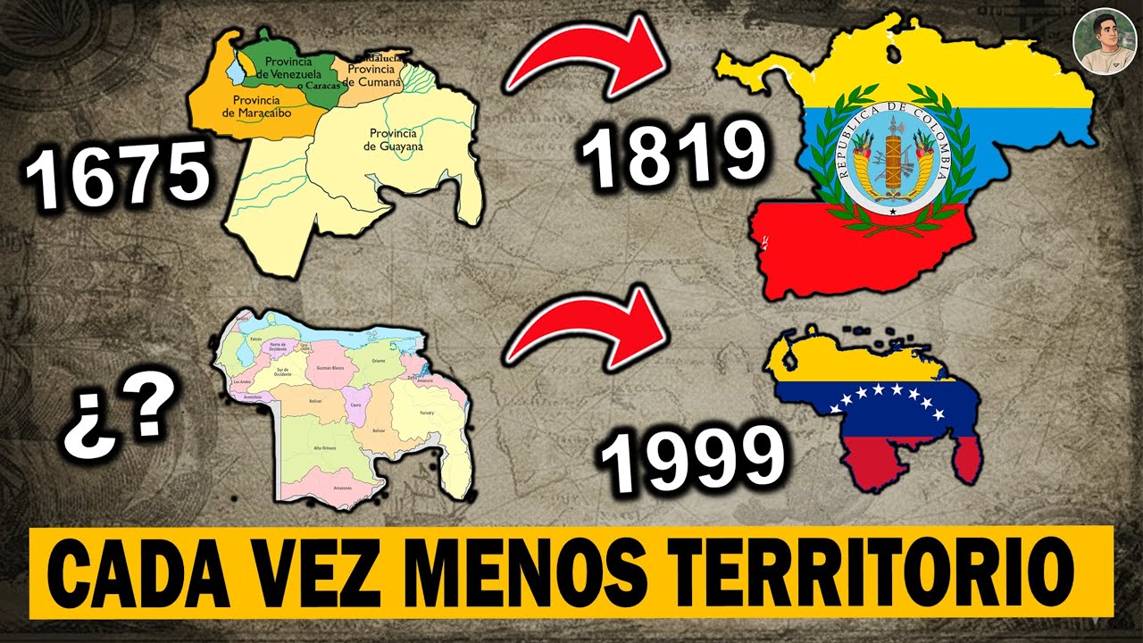 TODOS los MAPAS de Venezuela y su Evolución desde la Colonización hasta ...